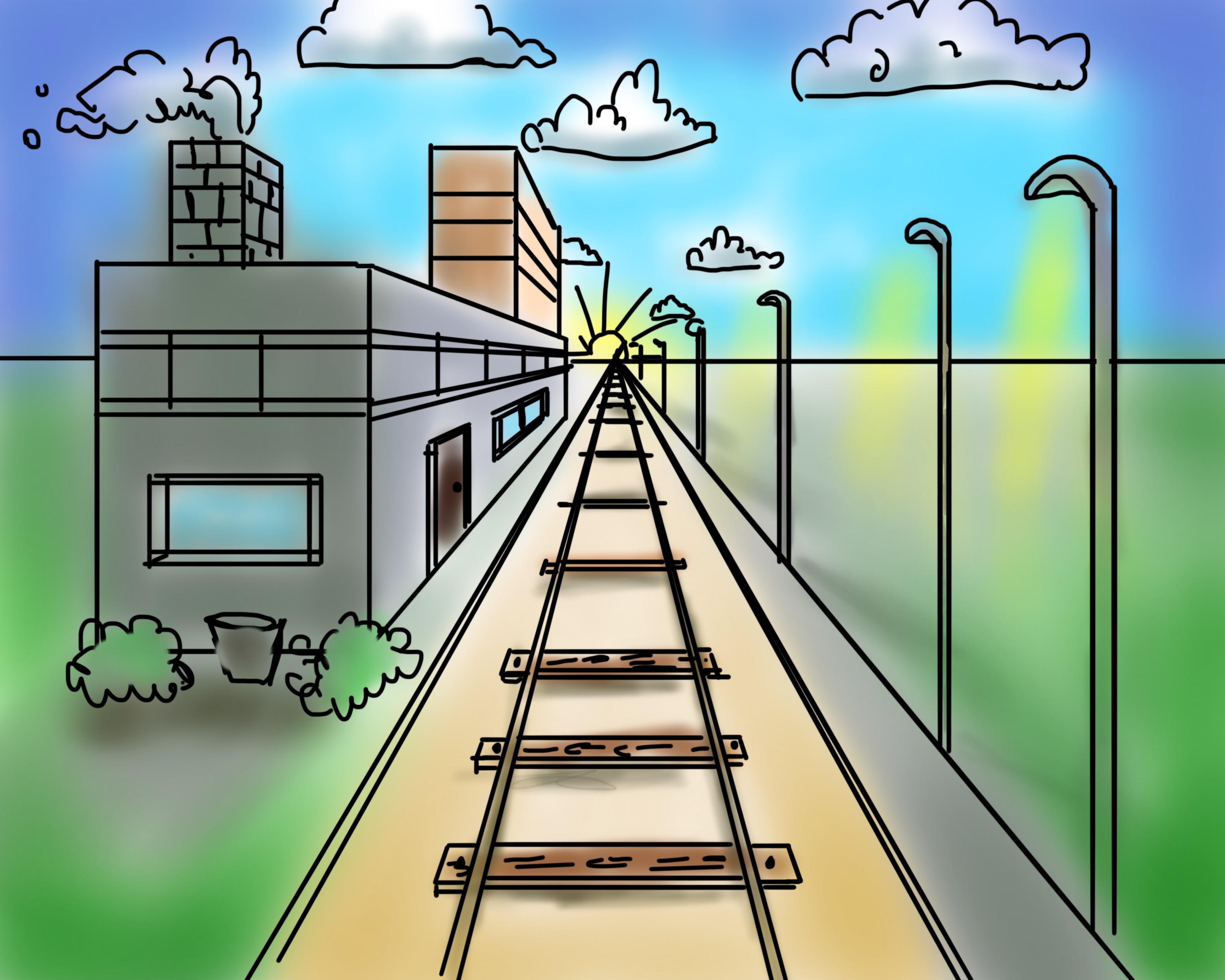 How To Draw One Point Perspective Make A Mark Studios