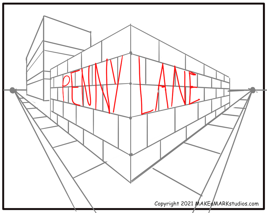 How To Draw A 2 Point Perspective Graffiti Brick Wall Make A Mark Studios