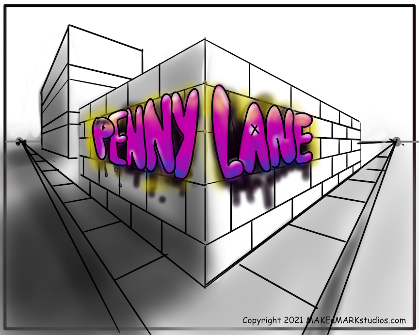 How To Draw A 2 Point Perspective Graffiti Brick Wall Make A Mark Studios