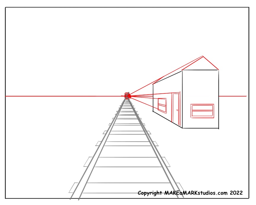 How To Draw A 1 Point Perspective Landscape Make A Mark Studios