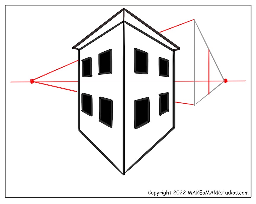 How To Draw A 2 Point Perspective City For Beginners Make A Mark Studios