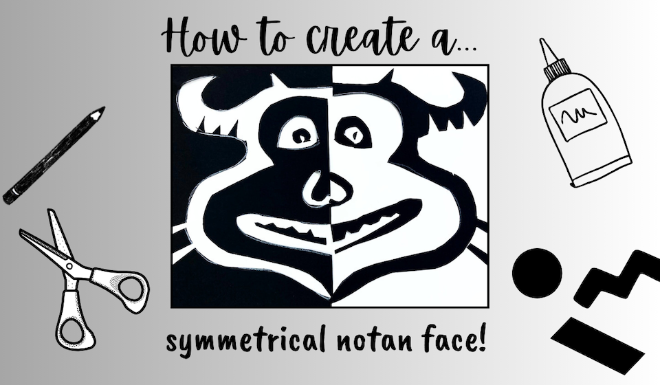 How to create a symmetrical notan face » Make a Mark Studios